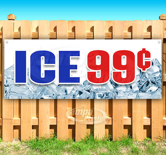 ICE 99 CENTS Advertising Vinyl Banner Flag Sign Many Sizes CARNIVAL ...