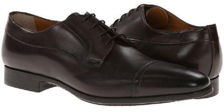 Men Derby Brown Handmade Cap Toe Premium Leather Customize Lace Up ...