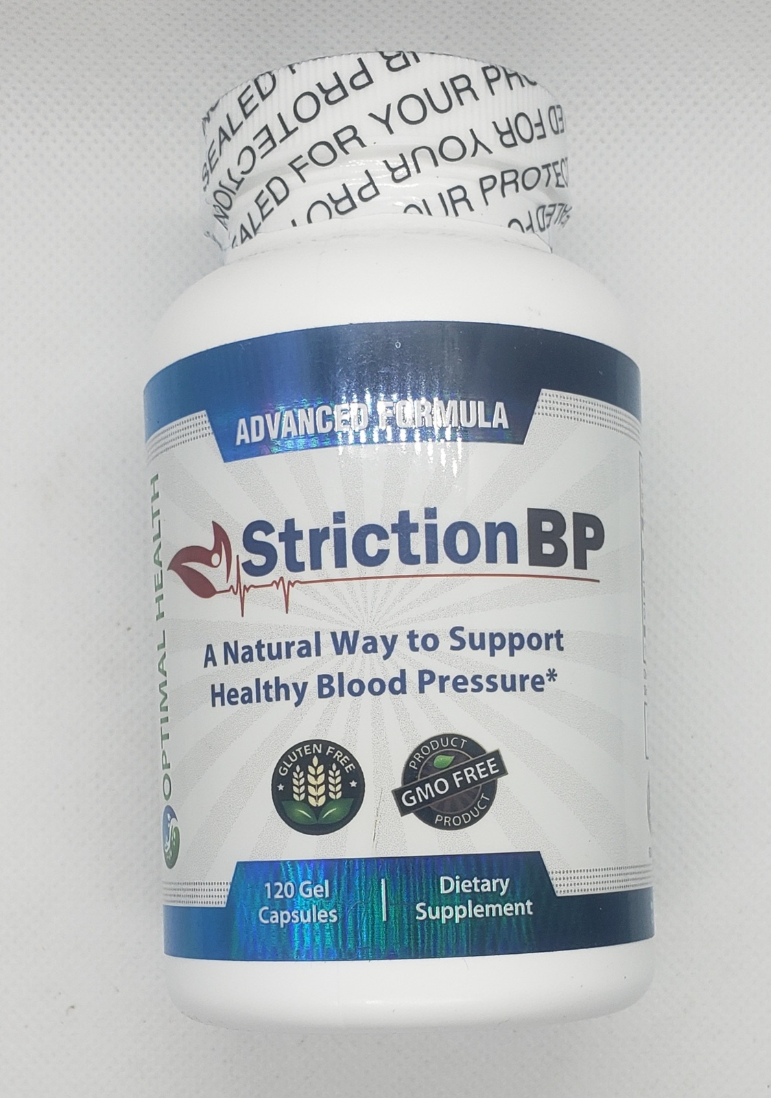 StrictionBP, Natural Support for Healthy BP, 120 Gel Caps, Sealed, Best ...
