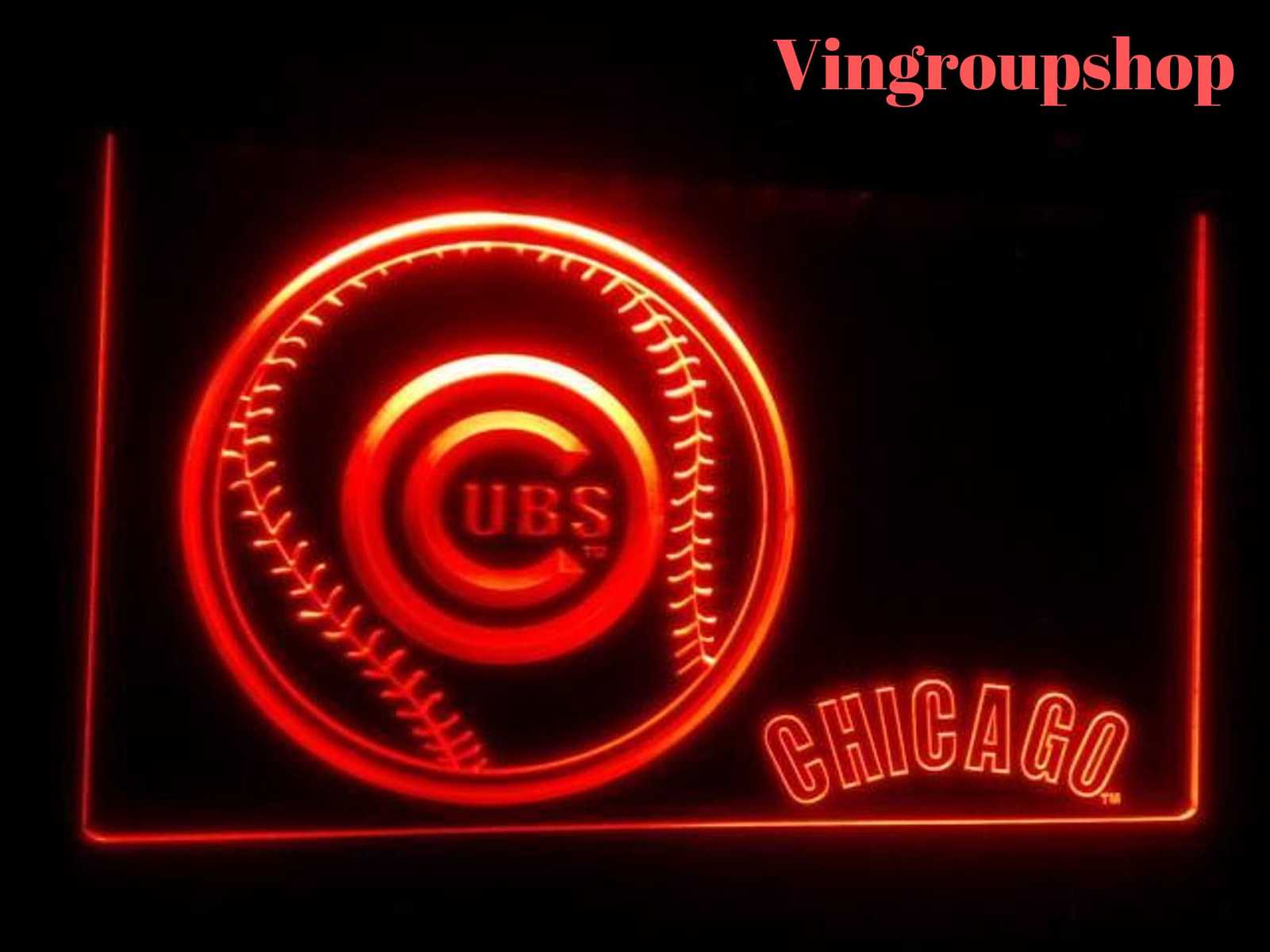 Chicago Cubs Logo Illuminated Led Neon Sign and similar items