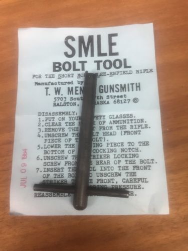 Lee Enfield Smle Firing Pin Removal Bolt Tool Fits 1 And 4 T W