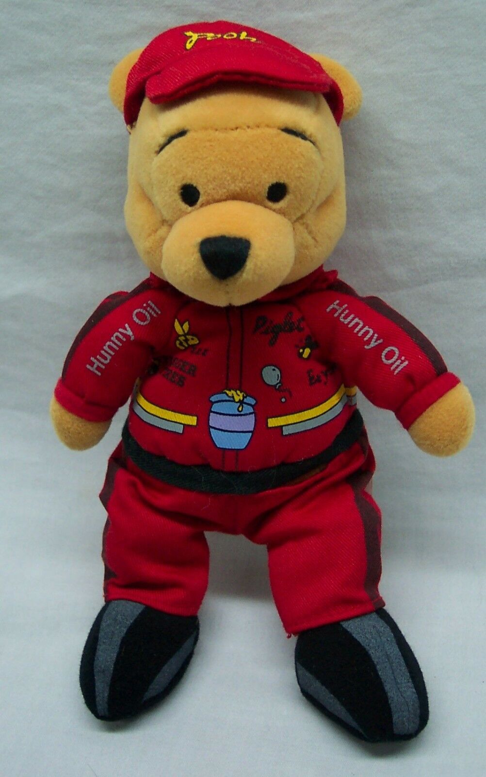 Disney Store WINNIE THE POOH BEAR AS RACE CAR DRIVER 8" Bean Bag ...