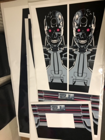 Terminator 2 Pinball Cabinet Graphic Pinball Decal Vinyl Sticker ...