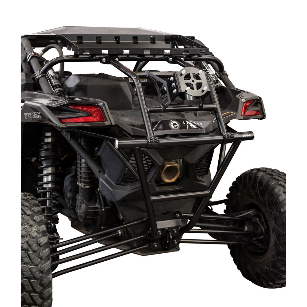 UTV Rear Bumper Cargo Rack Spare Tire Carrier CAN-AM Mav X3 Max X RS R ...