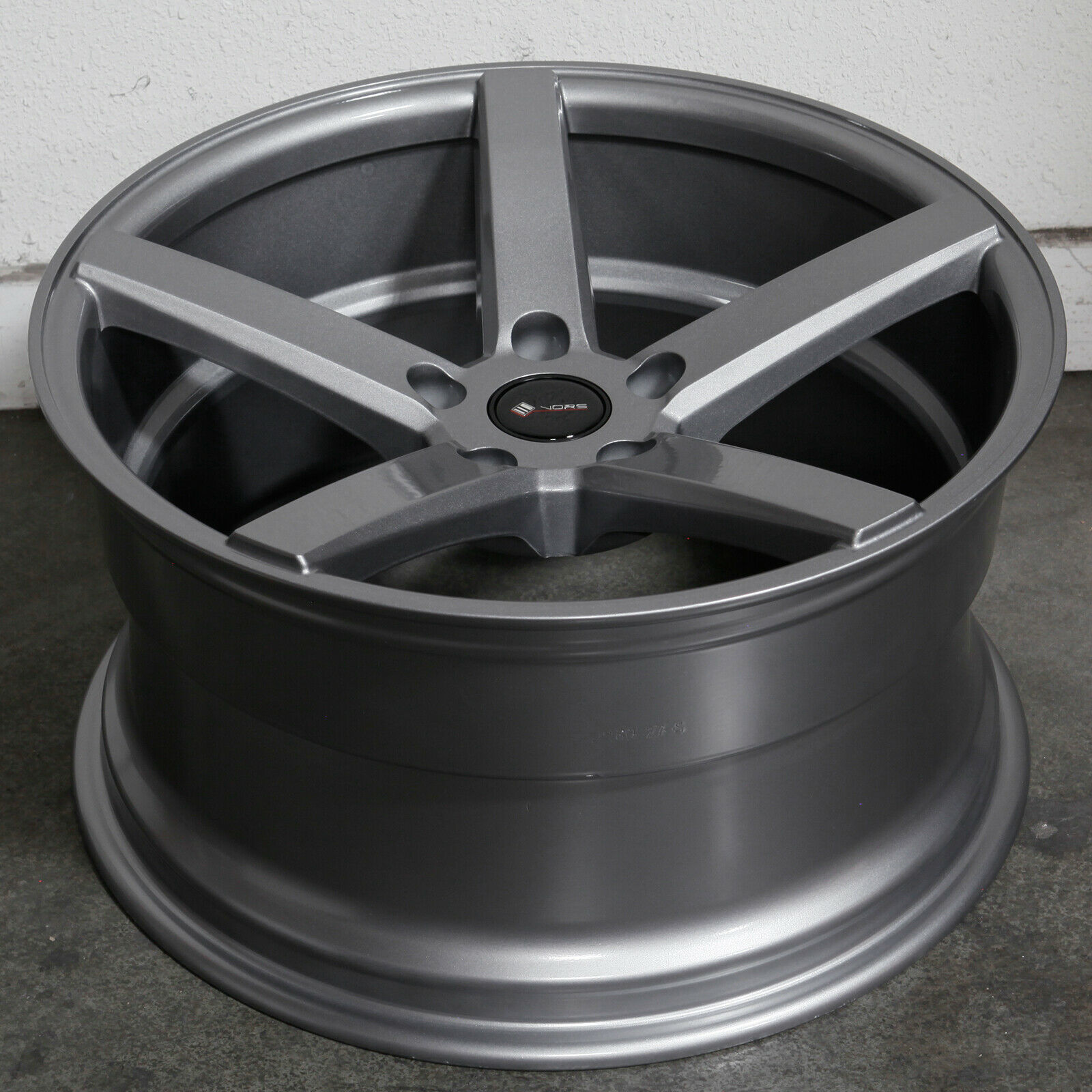 18x9.5 Vors TR5 5x120 35 Gun Metal Wheels Rims Set(4) 73.1 - Wheels