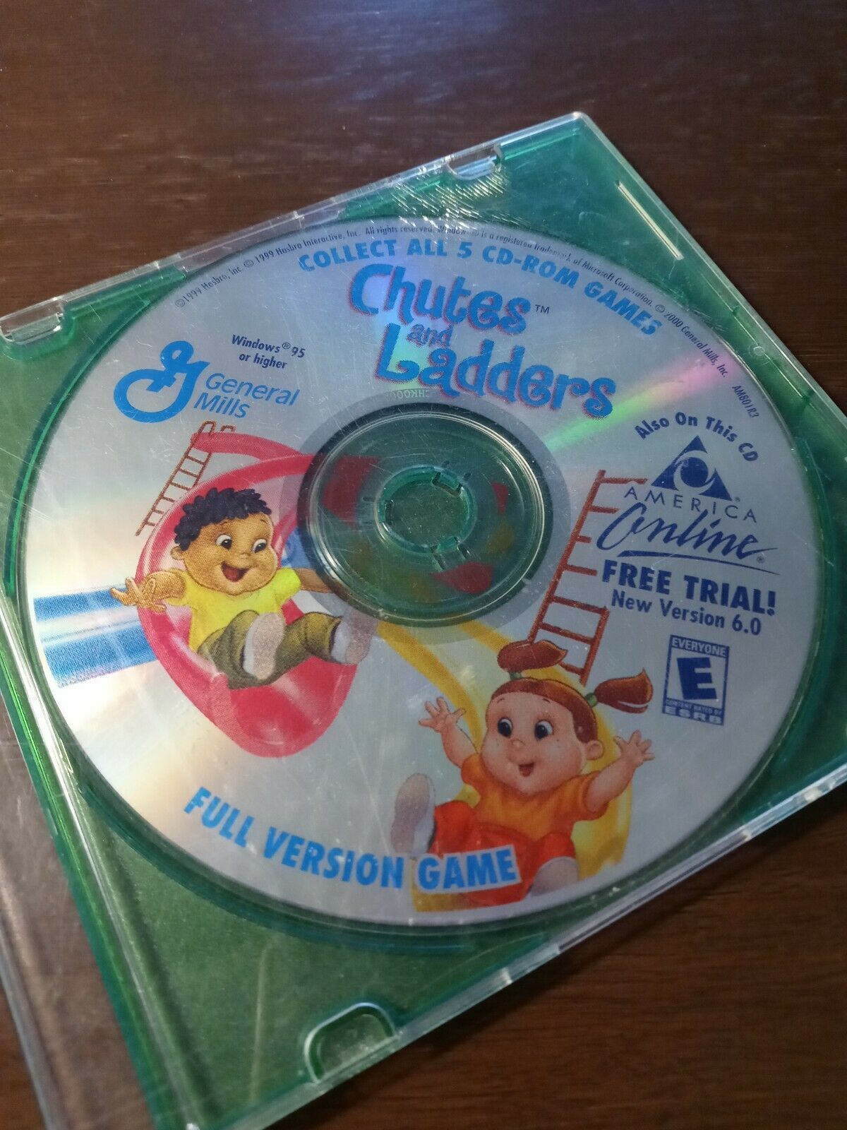 Chutes And Ladders Full Version PC CD-Rom Disc General Mills - Video Games