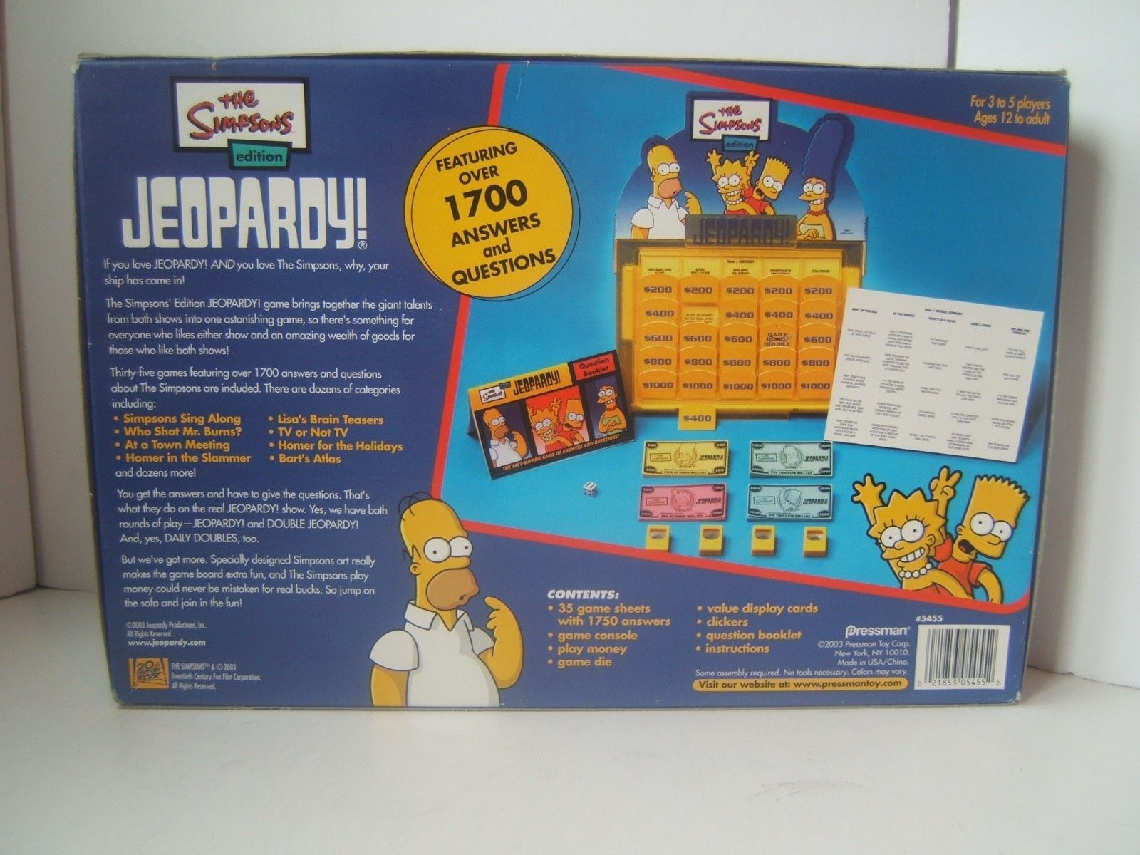 Classic Collectible Vintage 1992 Jeopardy Board Game Box Game RIP Alex ...