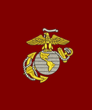 USMC Marines EGA 5sizes digitized filled embroidery design Digital ...