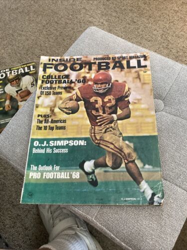 1968 Inside Football magazine and 1968 Football Year O.J. Simpson, USC ...