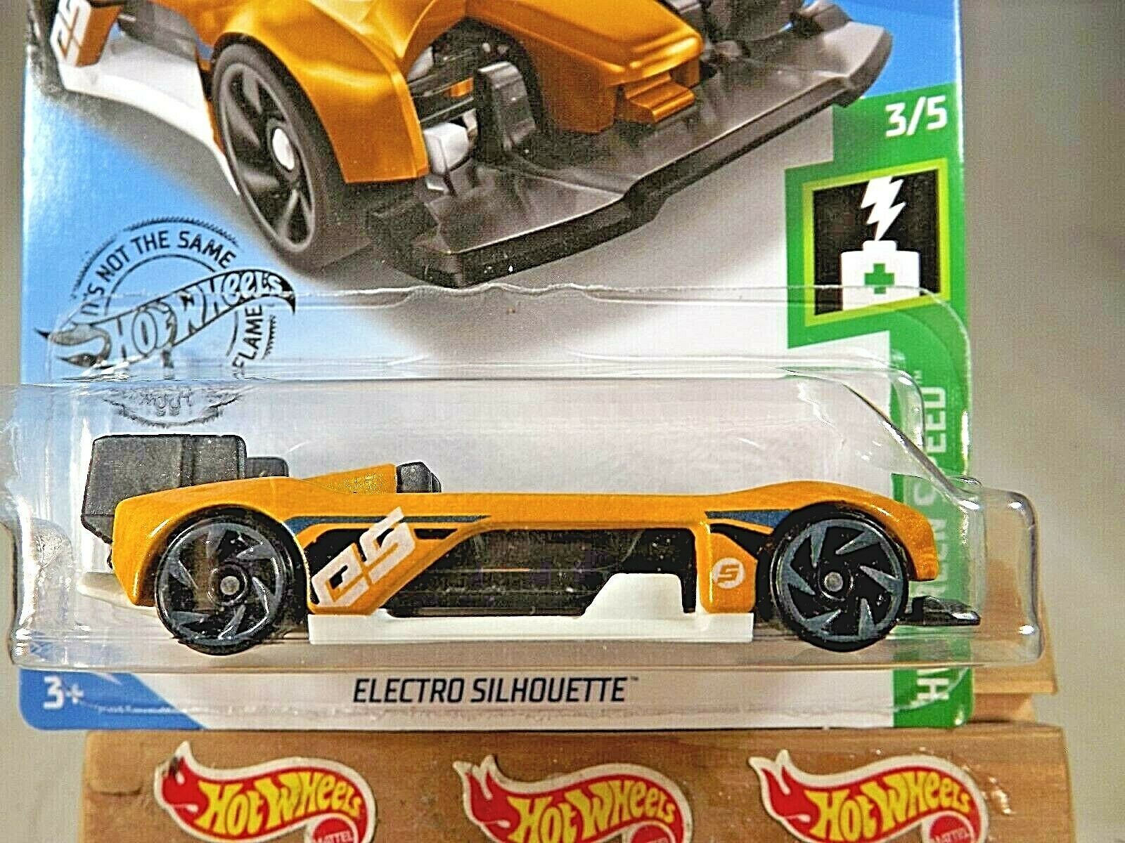 2019 Hot Wheels #216 HW Green Speed 3/5 ELECTRO SILHOUETTE Mustard w ...