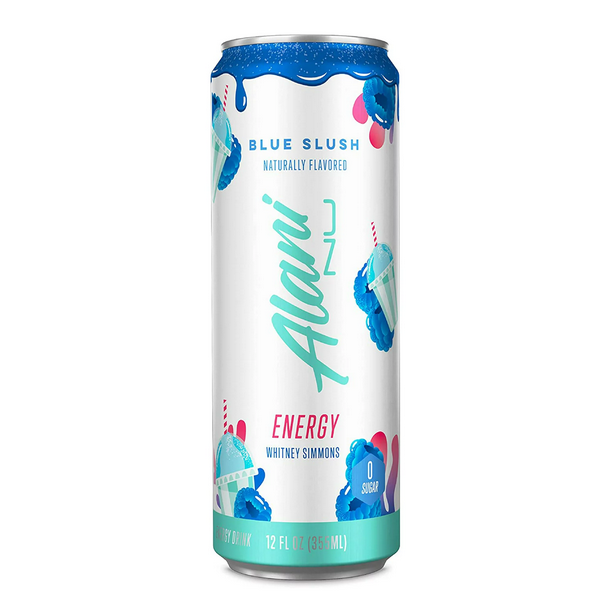 Alani Nu Sugar-Free Energy Drink, Blue Slush, 12 oz Cans (Pack of 12 ...