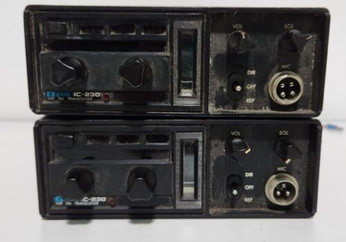 [Lot of 2] Icom IC-230 2m VHF Transceivers - Both Power On - Parts ...
