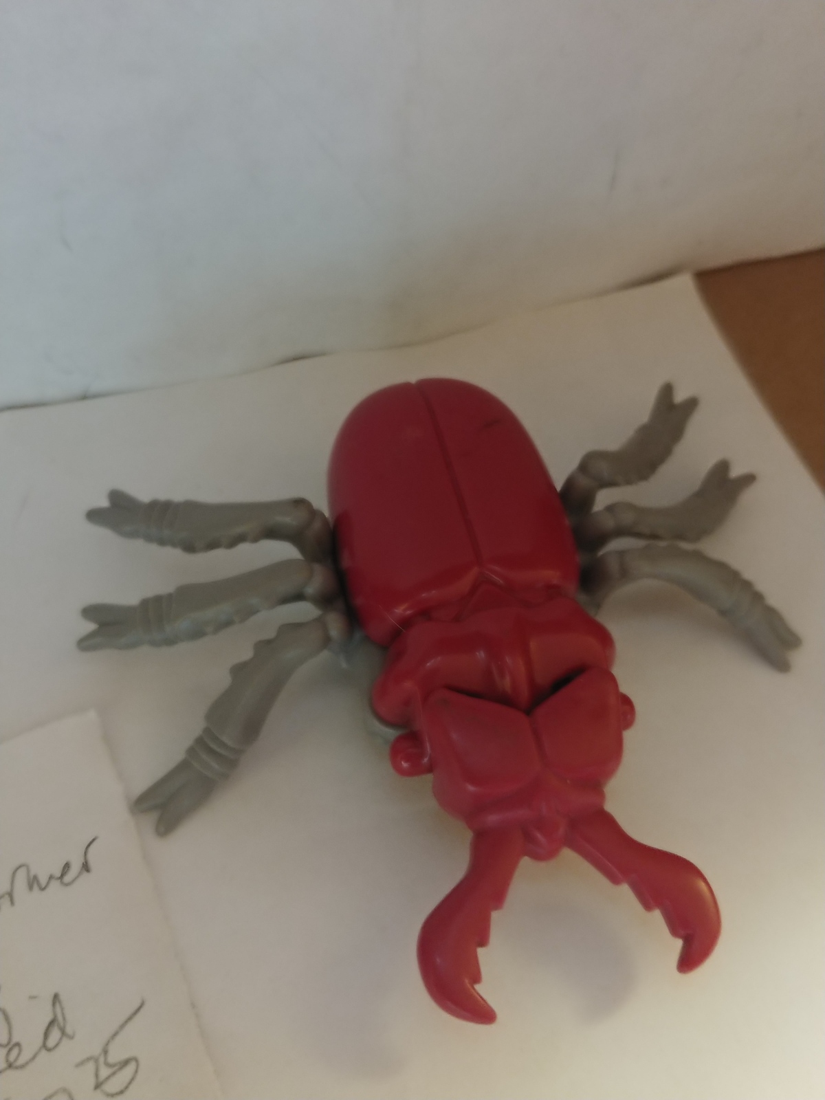 1996 Hasbro Takara Microman Bug Beetle Transformer Plastic Vintage Red ...