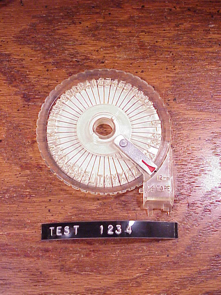 Scotch EJ-3 Embossing Label Maker, with extra tapes and wheel, metal ...