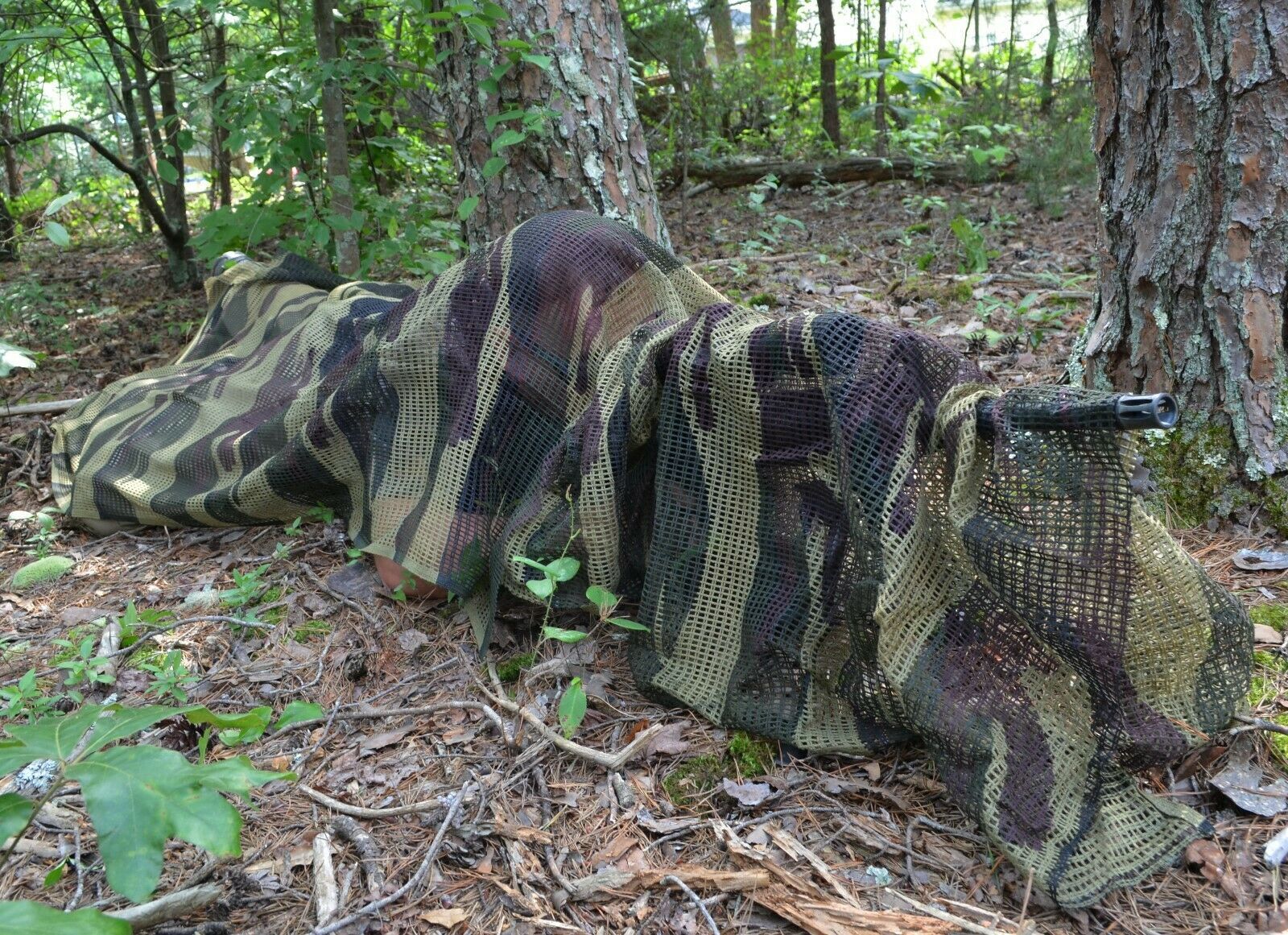 Rifle Sniper Veil Camouflage Netting Mesh Gun Wrap Material - 2pc Camo ...