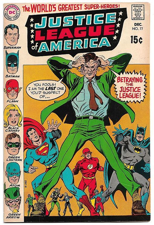 Justice League Of America #77 (1969) *DC Comics / Silver Age / Snapper ...
