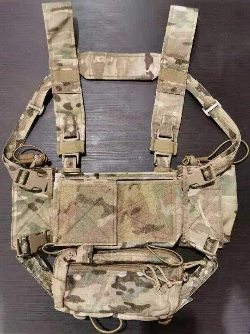 TMC Tactical Vest Modular Lightweight Chest Rig Full Set (Multicam ...