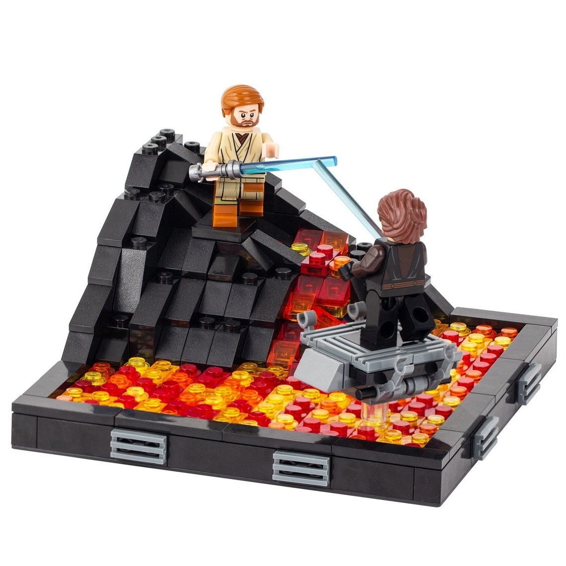 314pcs Star Wars Duel on Mustafar Anakin Skywalker and Obi-Wan Kenobi ...