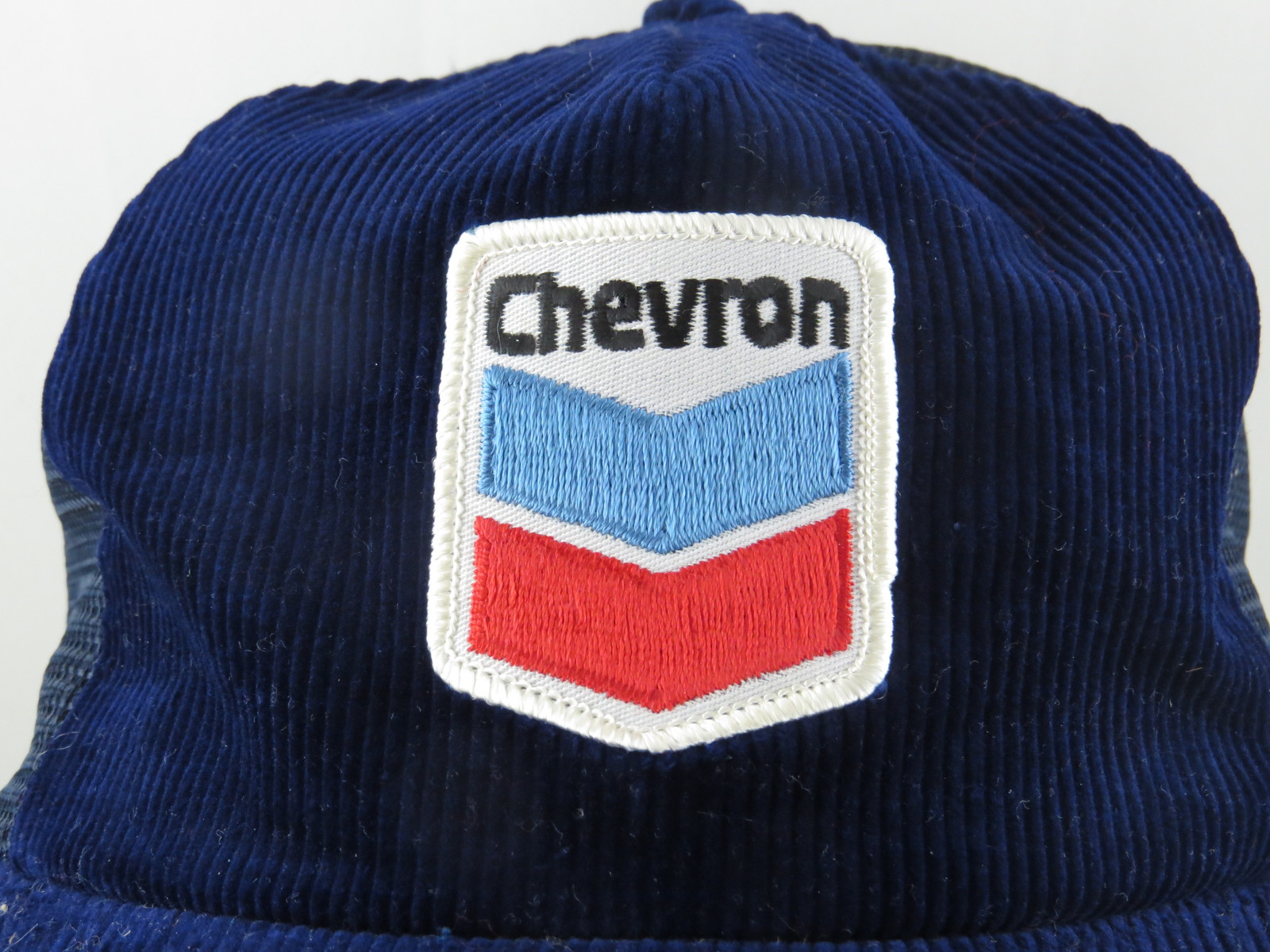 Vintage Patched Corduroy Trucker Hat - Chevron Gas Stations - Adult ...