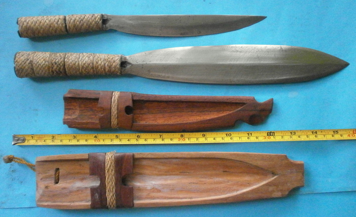 Hinalung & Pinahig Bolo machete Lance blade Ifugao/Kalinga Filipino ...