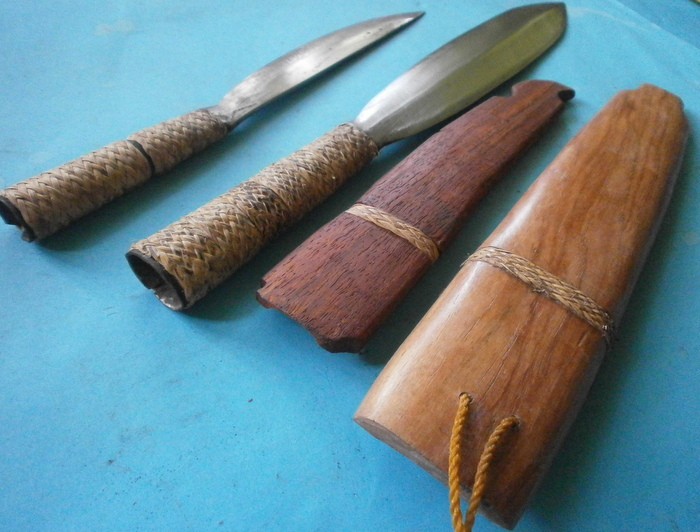 Hinalung & Pinahig Bolo machete Lance blade Ifugao/Kalinga Filipino ...