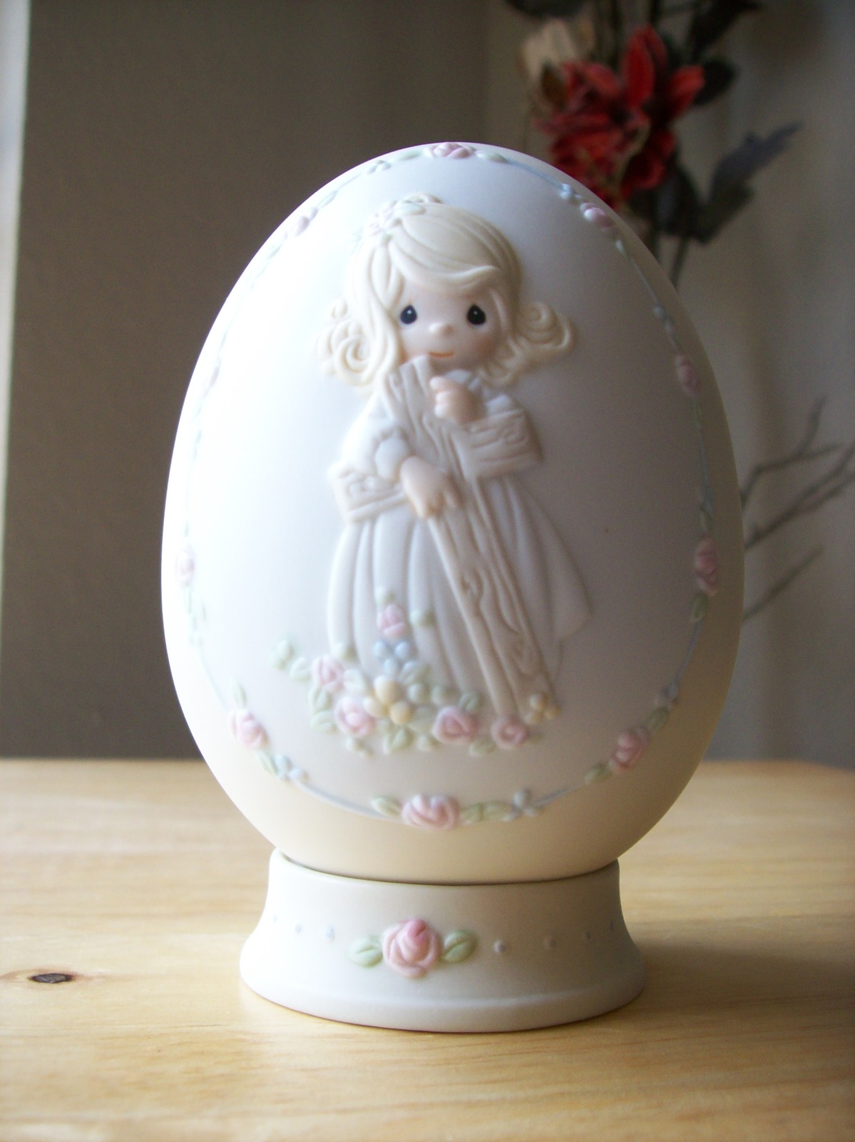 1991 Precious Moments Easter Egg “I Will Cherish The Old Rugged Cross ...