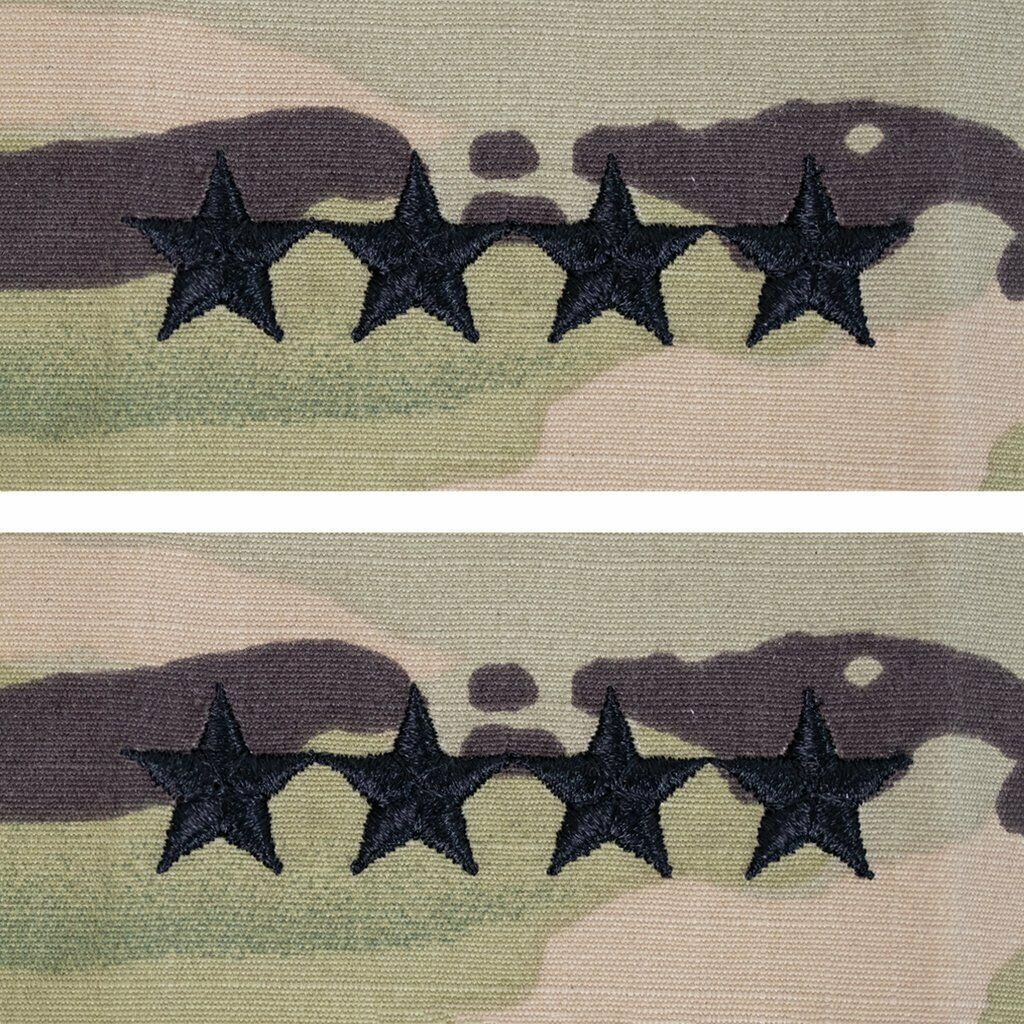 GENUINE U.S. ARMY EMBROIDERED OCP CAP RANK: GENERAL - Uniforms