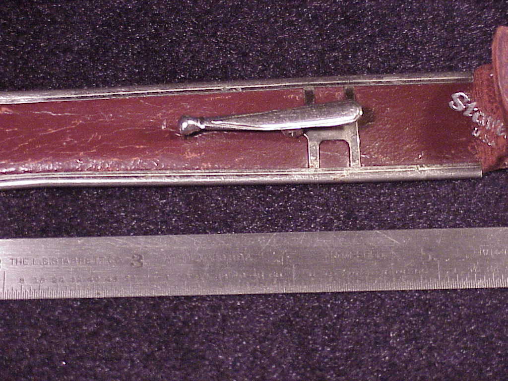 L. S. Starrett Company 6 Inch Metal Ruler, No. 309R, with pocket holder ...