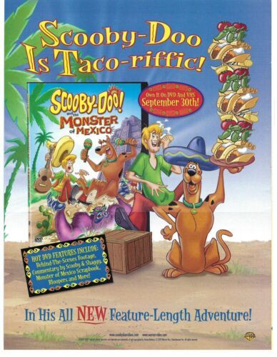 2003 Scooby-Doo! and the Monster of Mexico DVD Vintage Magazine Print ...