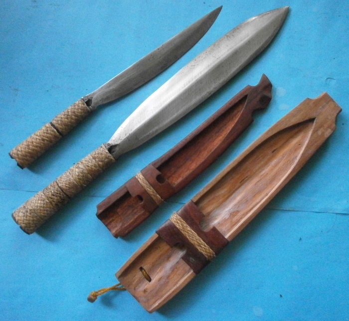 Hinalung & Pinahig Bolo machete Lance blade Ifugao/Kalinga Filipino ...