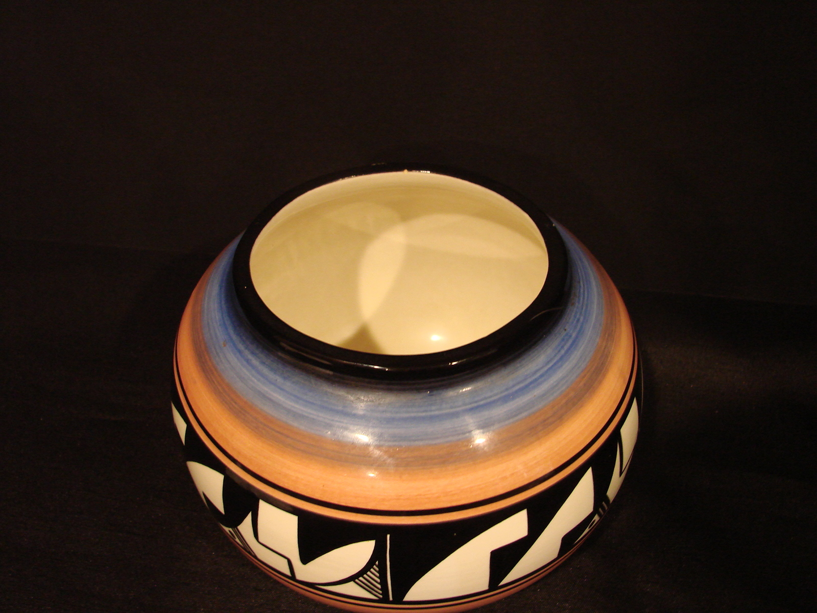 Ute Mountain Tribe Pottery,Colorado, Native American Bowl Signed - Pottery