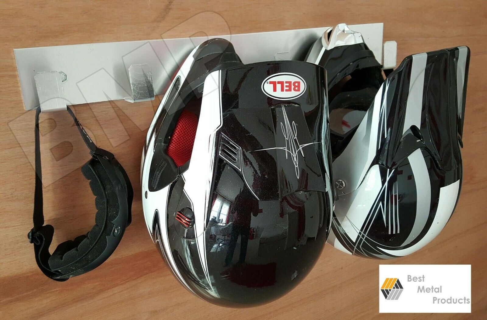 HELMET GOGGLE HANGER HOOK 6 MOUNT RACK HOLDER RACE CAR EQUIPMENT ...