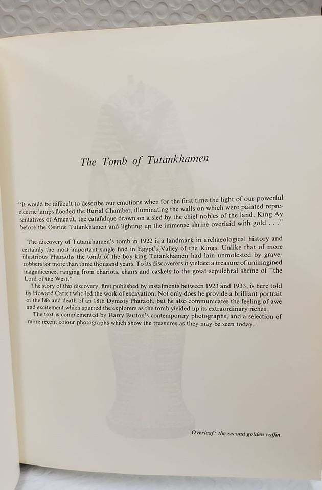 The Tomb of Tutankhamen by Howard Carter - Books