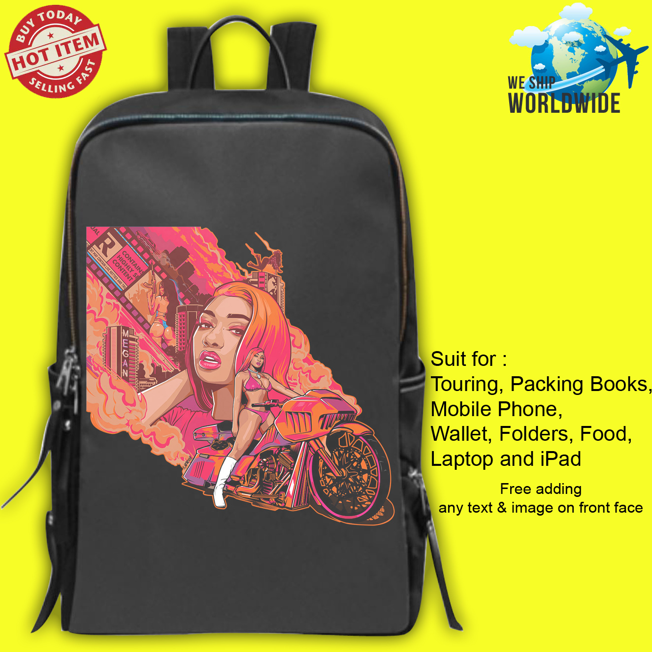 5 MEGAN THEE STALLION SUGA Backpack Bags - Backpacks & Bags