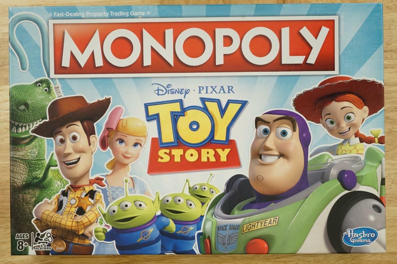 Disney Pixar Board Game Monopoly TOY STORY 2018 Hasbro Gaming Complete ...