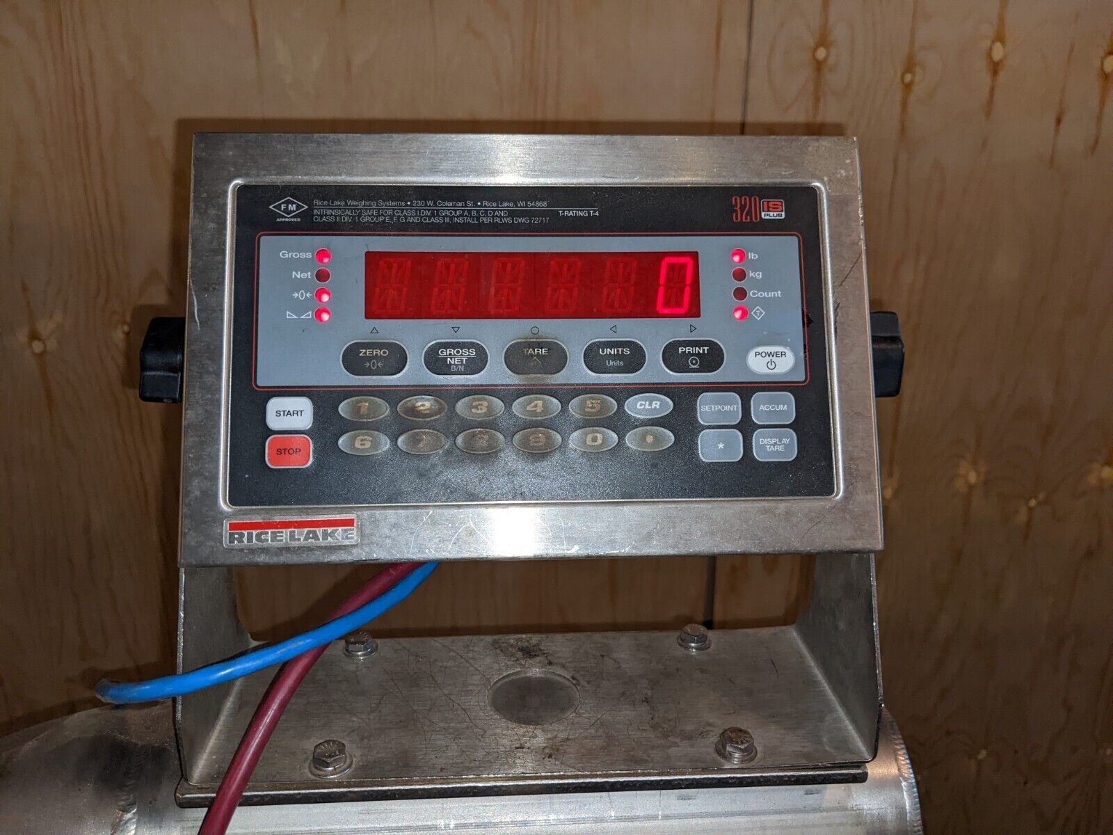 Rice Lake 4X4HP-5K Rough Deck Floor Scale w/ 320IS Plus Indicator ...