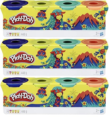 Play-Doh Bulk Wild Colors 12-Pack of Non-Toxic Modeling Compound, (4oz ...