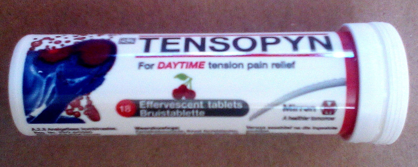 Tensopyn For Tension Pain Relief, 18 Effervescent Tables - Pain & Fever ...