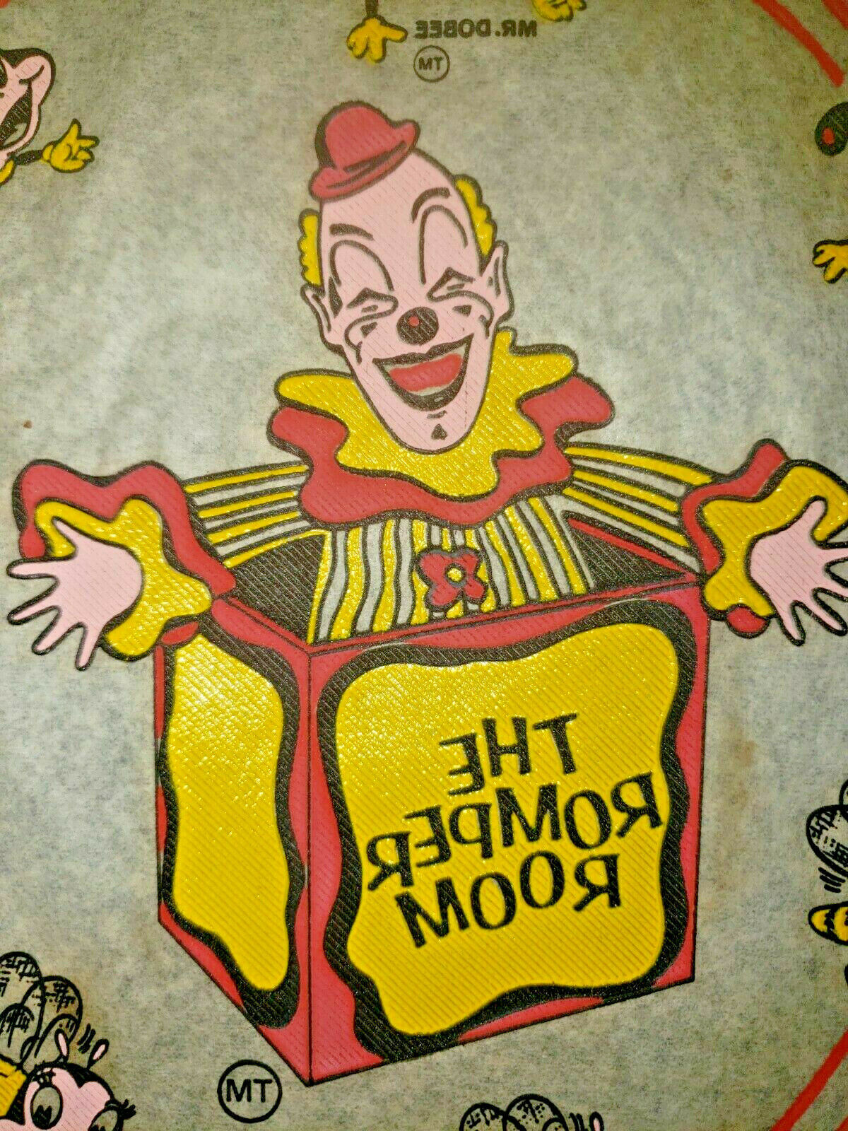 Vintage Original Mr.Dobee Romper Room Iron-On T-Shirt Transfer Sheet ...