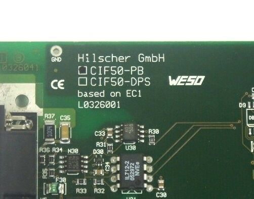 HILSCHER GMBH CIF50-PB COMMUNICATION MODULE INTERFACE CIF50PB, V1.503 ...