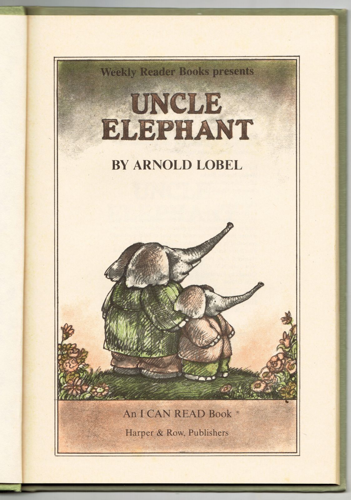 1981 I CAN READ Weekly Reader Uncle Elephant Arnold Lobel HC Book ...