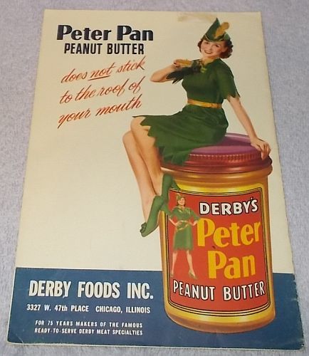 Vintage Derby Peter Pan Peanut Butter Choice Recipe Advertising Booklet ...
