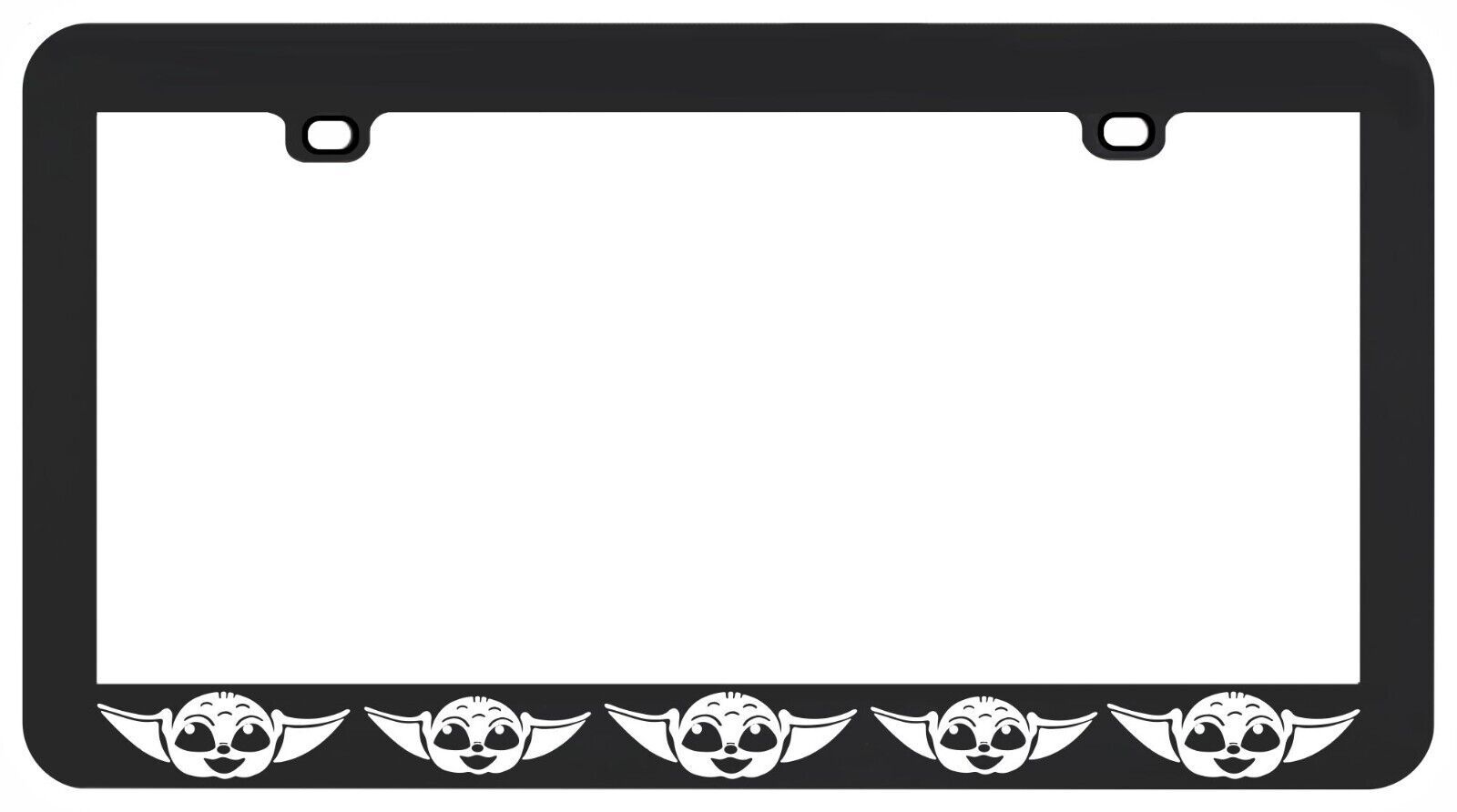 BABY YODA FACE THIS IS THE WAY ASSORTED LICENSE PLATE FRAME HOLDER A ...