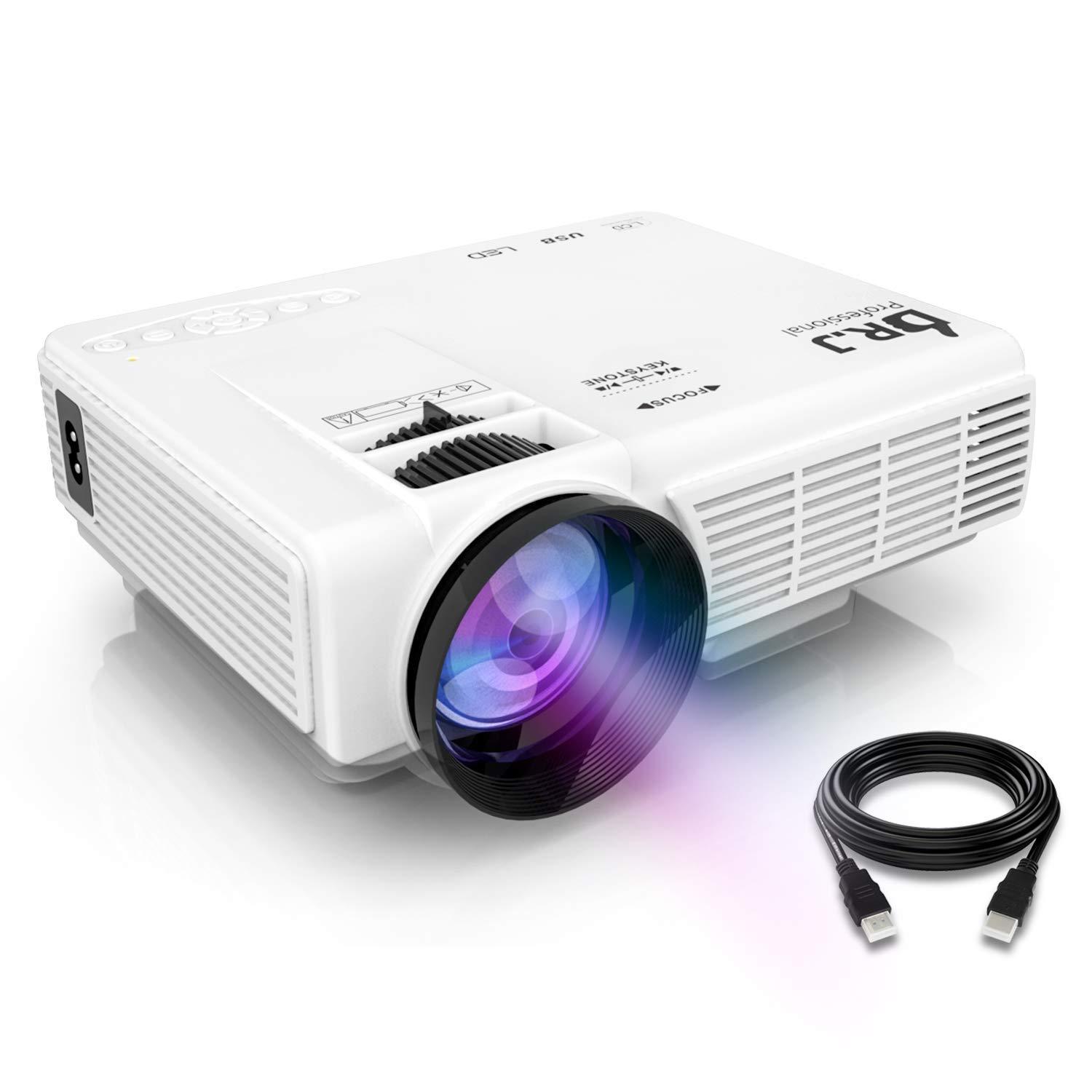 DR.J (2018) 4Inch Mini Projector 170" Display LED Full HD Video ...