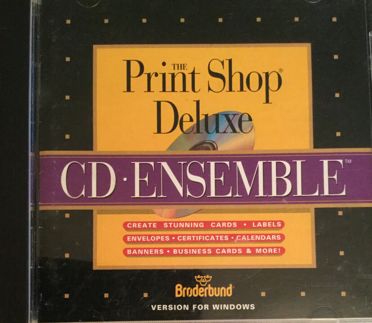 Print Shop Deluxe CD Rom For Windows - Create Cards, Labels, Banners ...