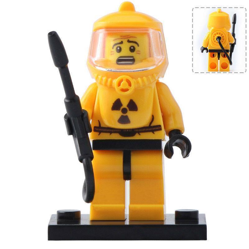 Nuclear Biohazard Yellow Suit Figure For Custom Minifigures Building ...