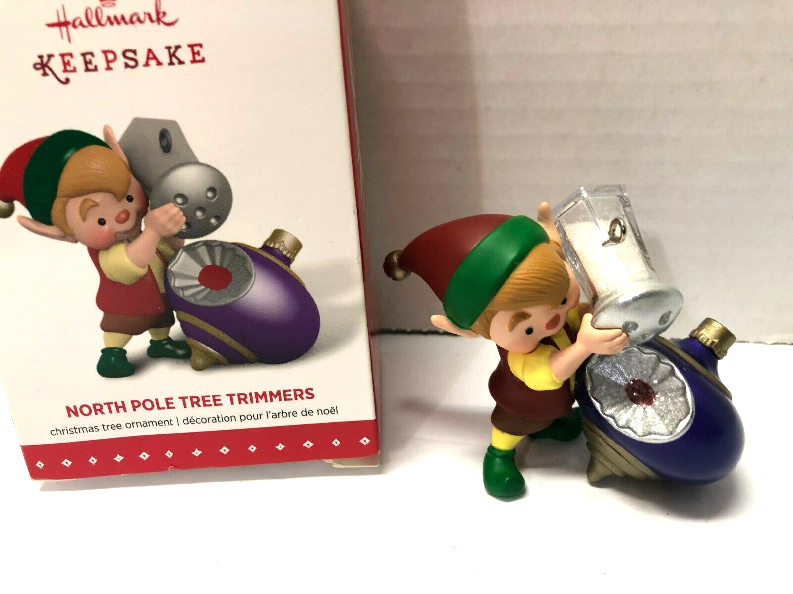 2015 Hallmark NORTH POLE TREE TRIMMERS #3 Ornament ELF Elves - Ornaments