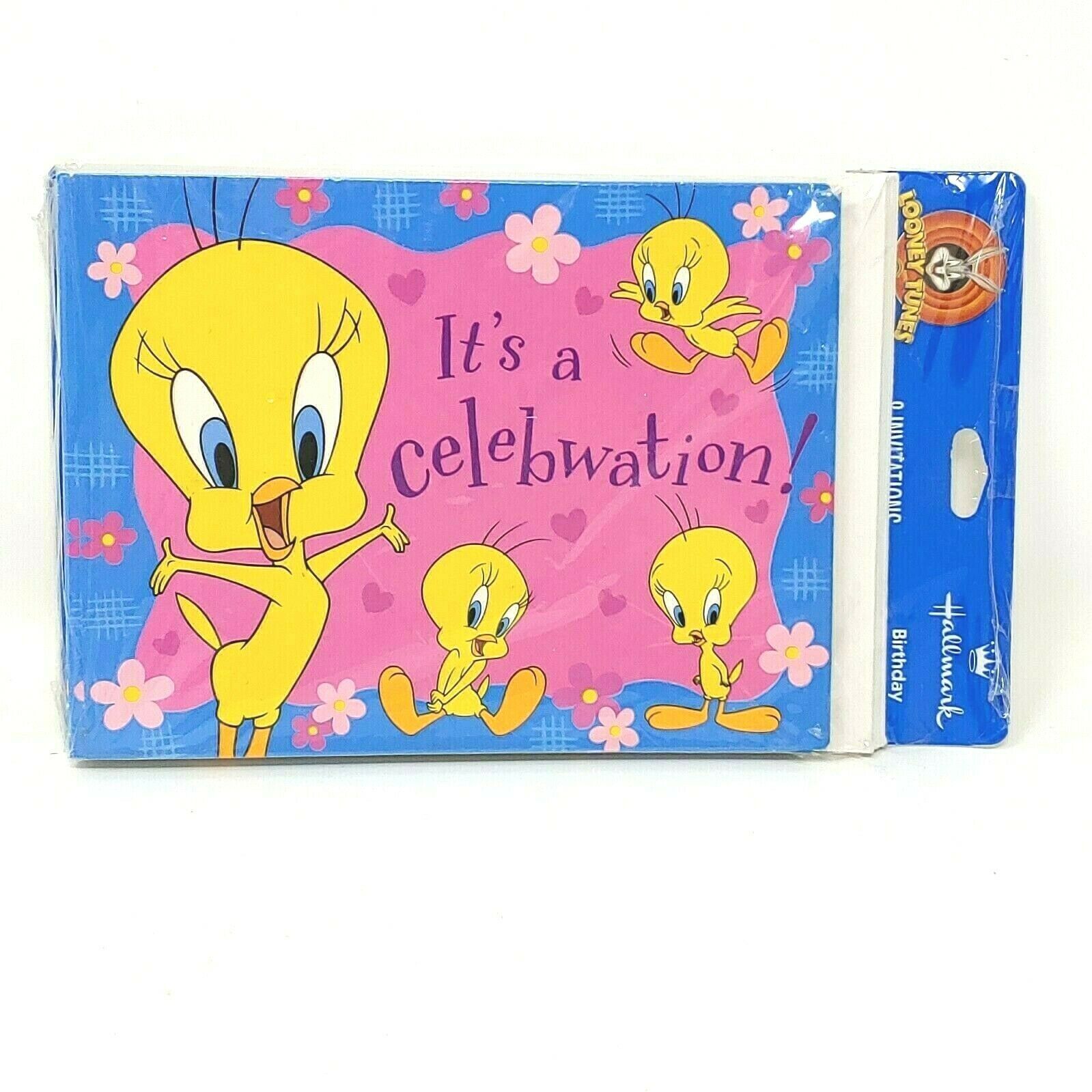 Tweety Bird Birthday Party Invitations 1 pack 8 cards Looney Tunes ...