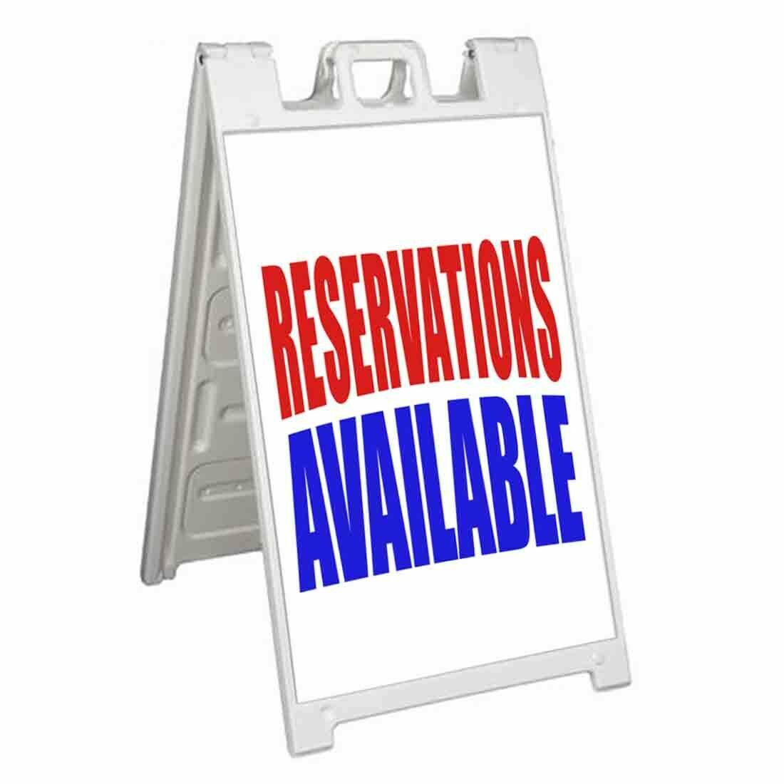 RESERVATIONS AVAILABLE Signicade 24x36 Aframe Sidewalk Sign Banner ...