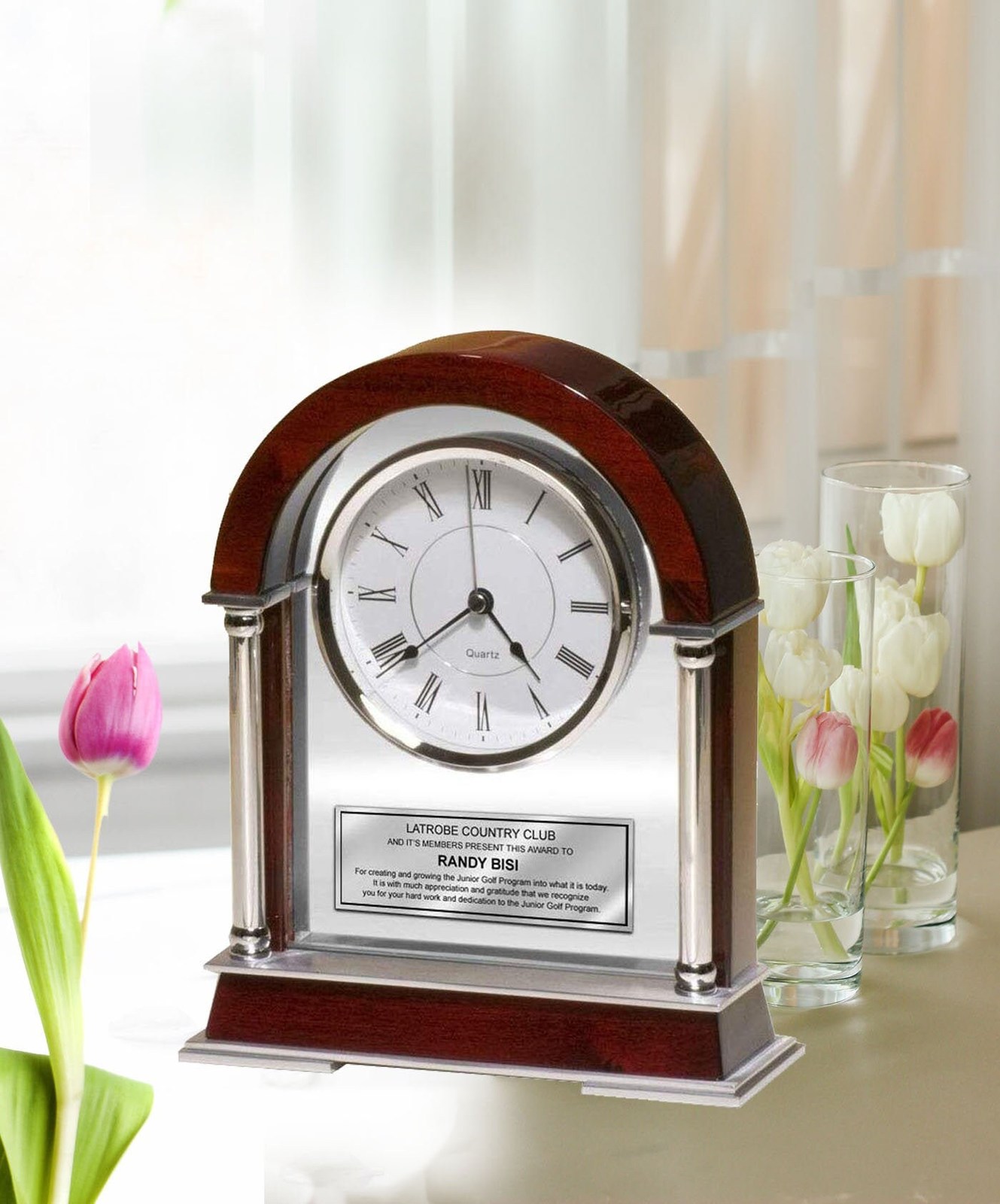 Engrave Clock Farewell Graduation Birthday Congratulations Retirement ...
